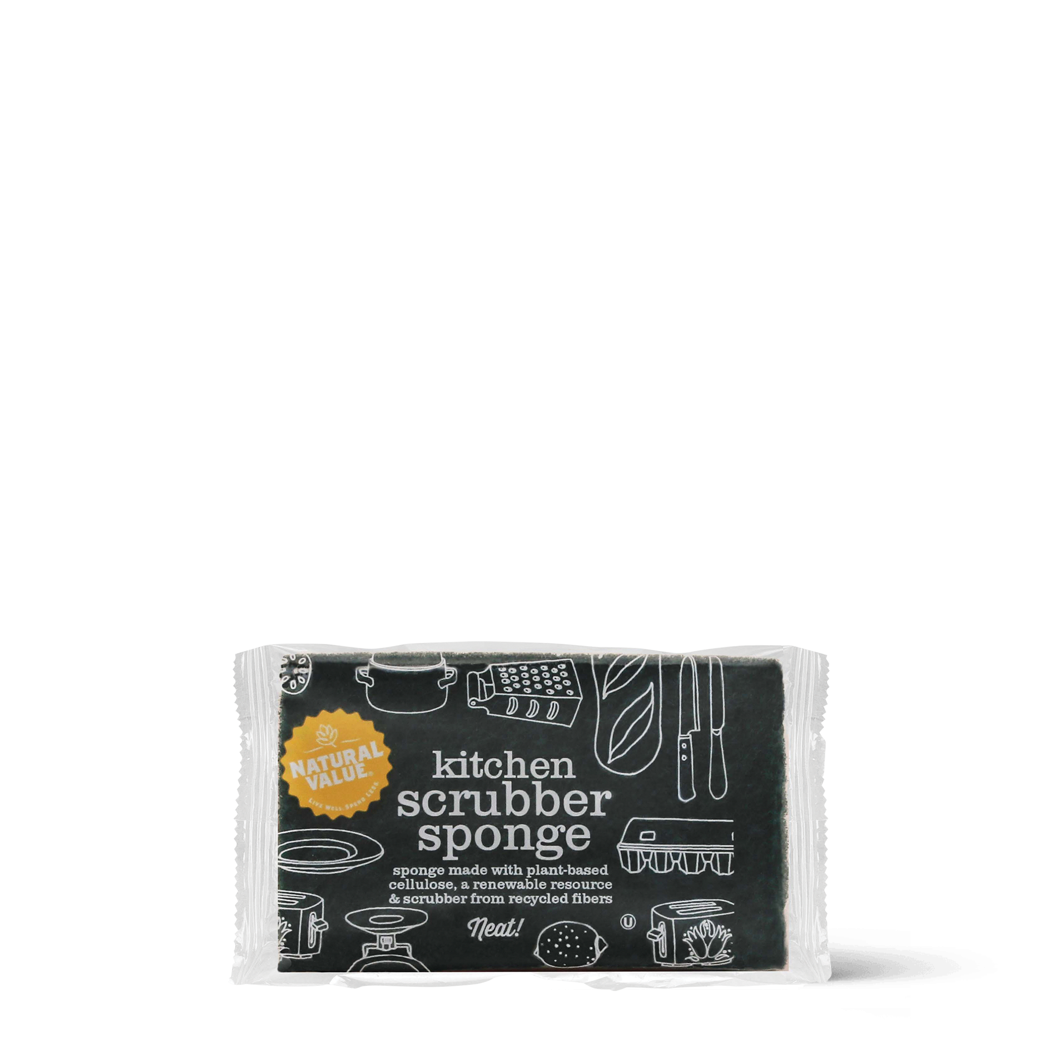 Kitchen Scrubber Sponge - 1 Pack – How We Roll Co.